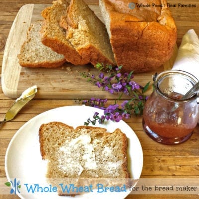 Whole Wheat Bread for the bread machine | My Nourished Home