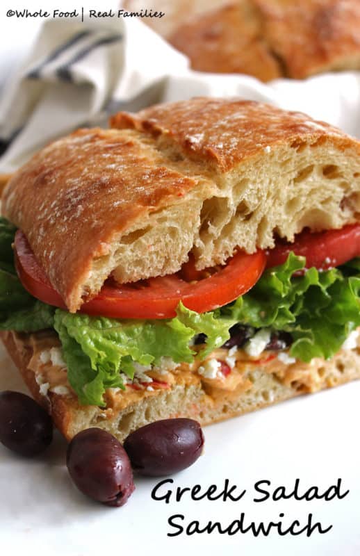 Greek Salad Sandwich | My Nourished Home