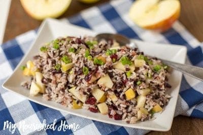 Apple Cranberry Rice Pilaf | My Nourished Home
