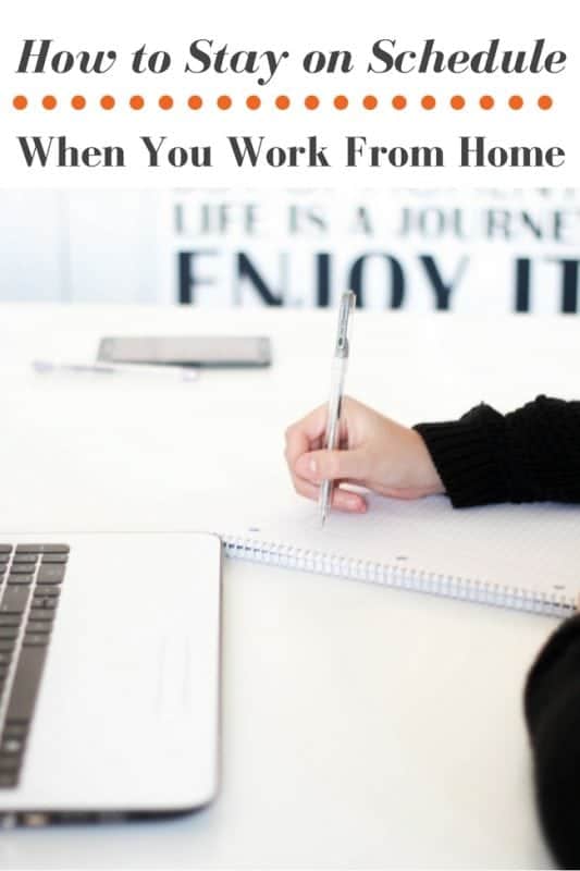 How to Stay on Schedule When You Work From Home | My Nourished Home