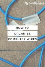 How to Organize the Wires around Your Computer | My Nourished Home