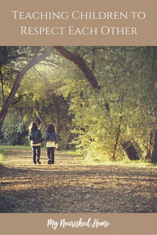Teaching Kids to Respect Each Other | My Nourished Home