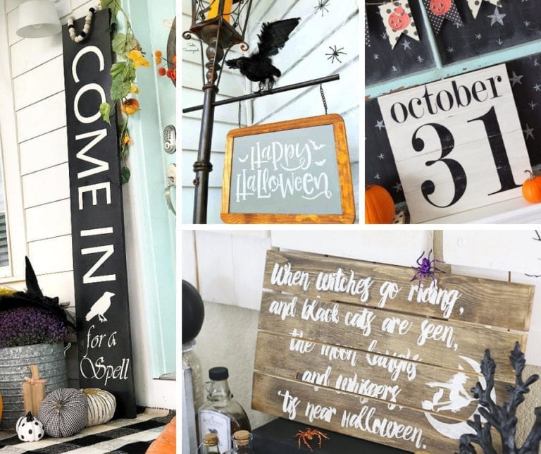 DIY Halloween Signs | My Nourished Home