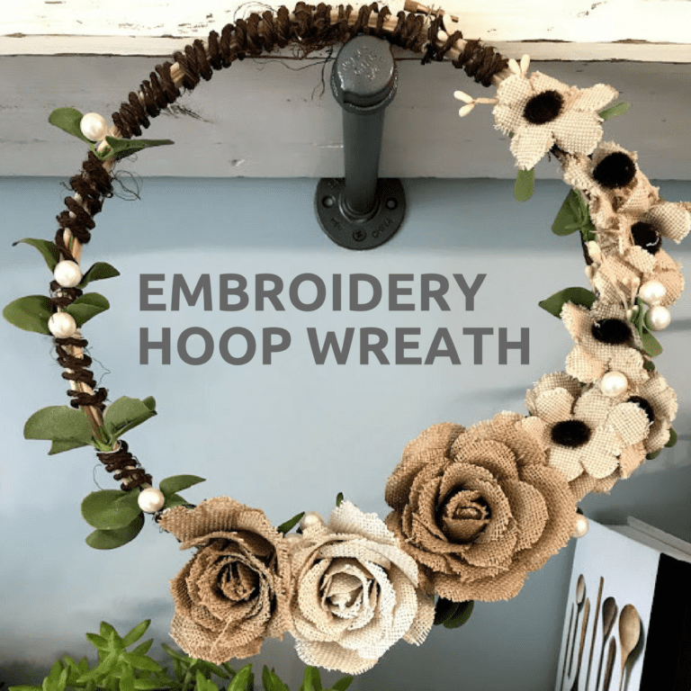 Embroidery Hoop Wreath (plus tips for spending less in the floral ...