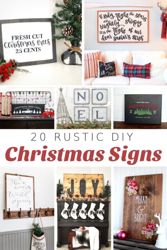 Rustic DIY Christmas Wood Signs | My Nourished Home
