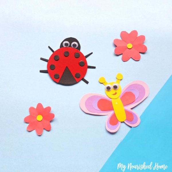 Paper Ladybug Craft for Kids | My Nourished Home