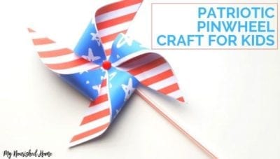 Patriotic Pinwheel Craft for Kids | My Nourished Home