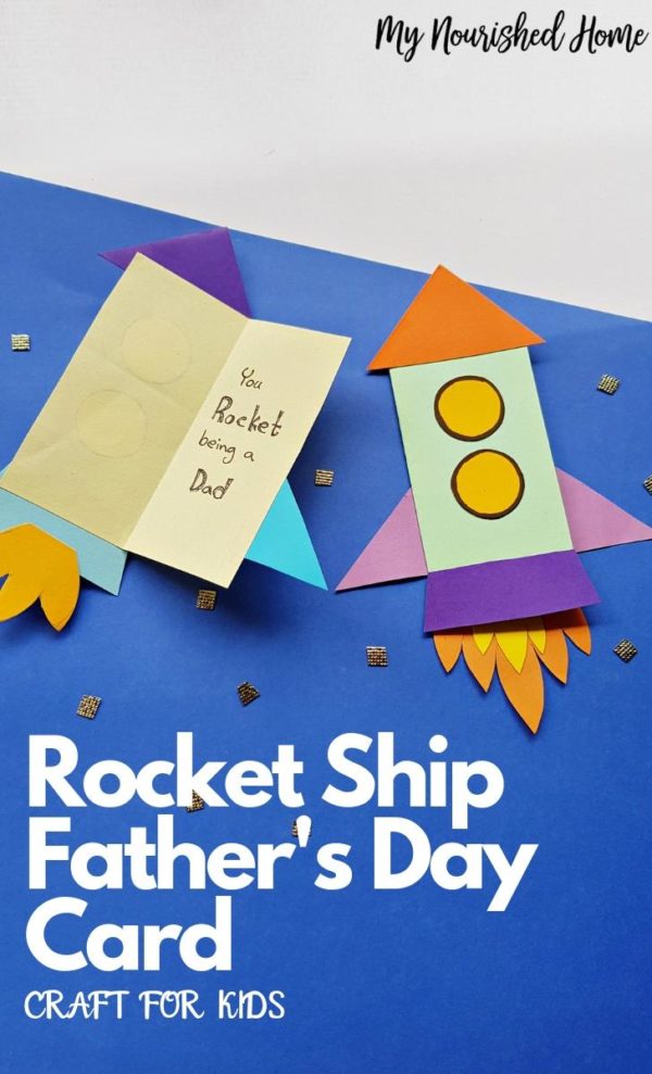 Rocket Father's Day Card Idea | My Nourished Home