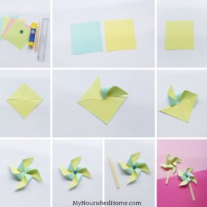 Paper Pinwheel Craft for Kids | My Nourished Home