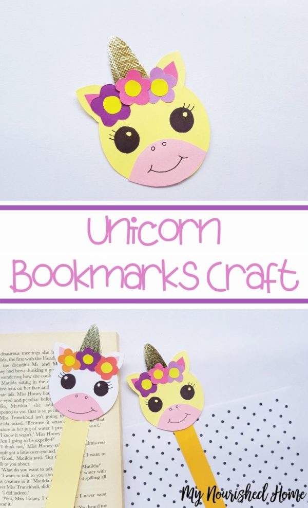 Unicorn Crafts for Kids - Make this fun bookmark! | My Nourished Home