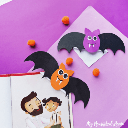 Bat Bookmarks for Halloween | My Nourished Home