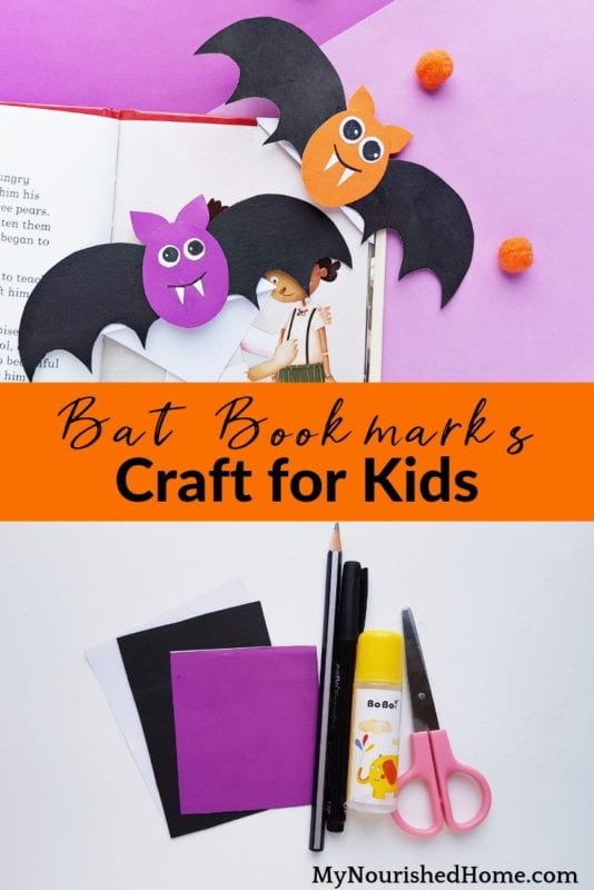 Bat Bookmarks for Halloween | My Nourished Home