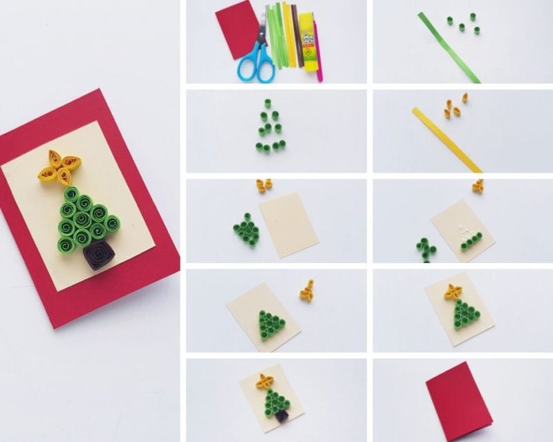 Quilled Christmas Card Craft | My Nourished Home