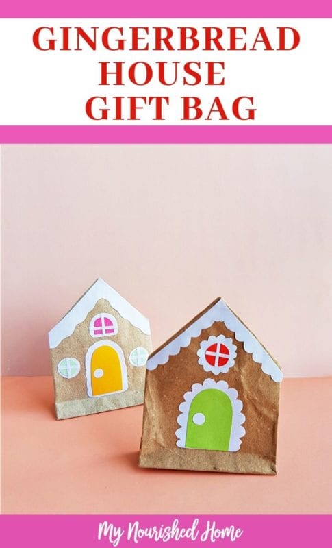 Gingerbread House Gift Bag Craft | My Nourished Home