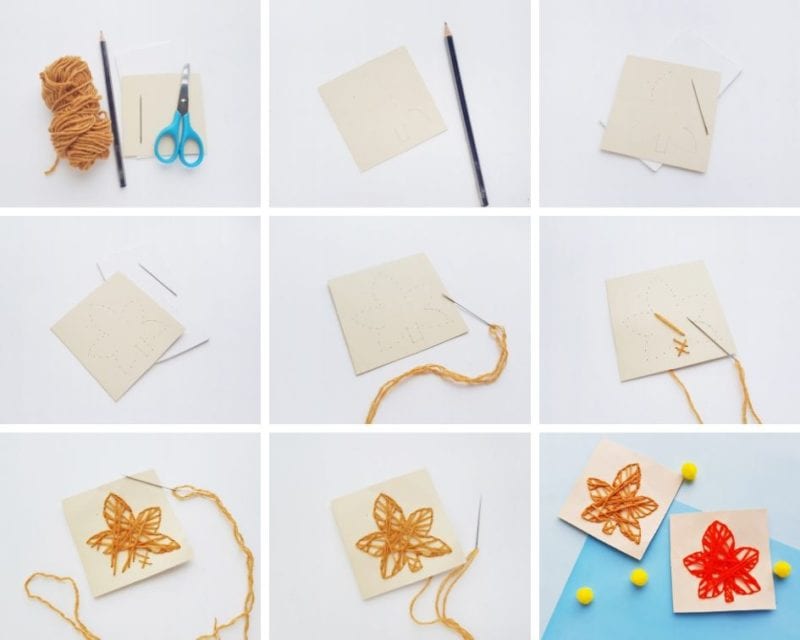 String Art Maple Leaf Craft | My Nourished Home