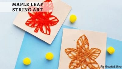 String Art Maple Leaf Craft | My Nourished Home