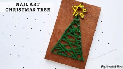 String Art Christmas Tree Craft | My Nourished Home