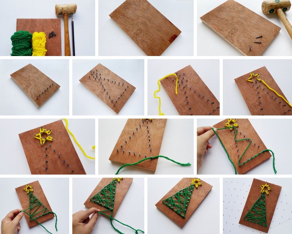 String Art Christmas Tree Craft | My Nourished Home String Art Christmas Tree Craft | My Nourished Home