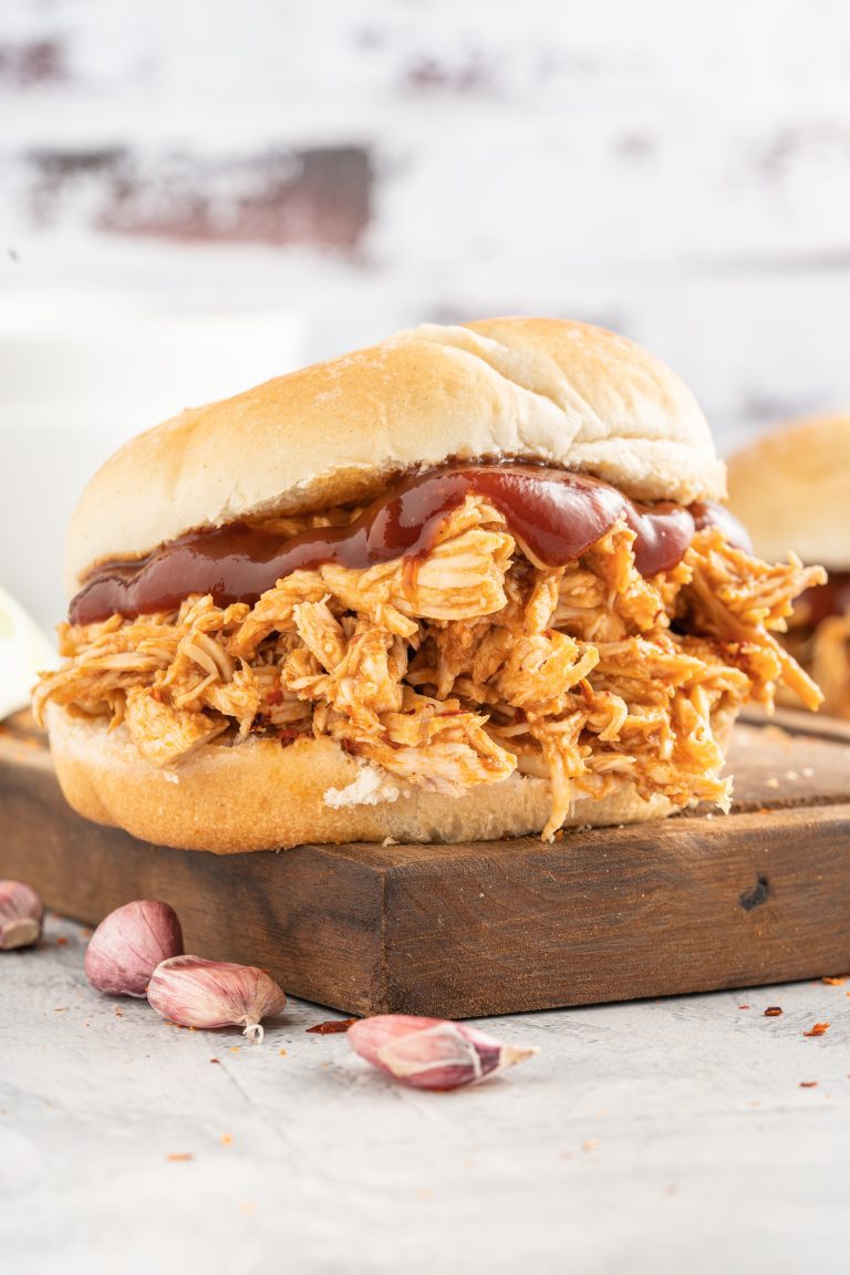 Shredded Chicken Sandwich Recipe | My Nourished Home