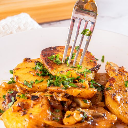 Smothered Potatoes | My Nourished Home | Recipes