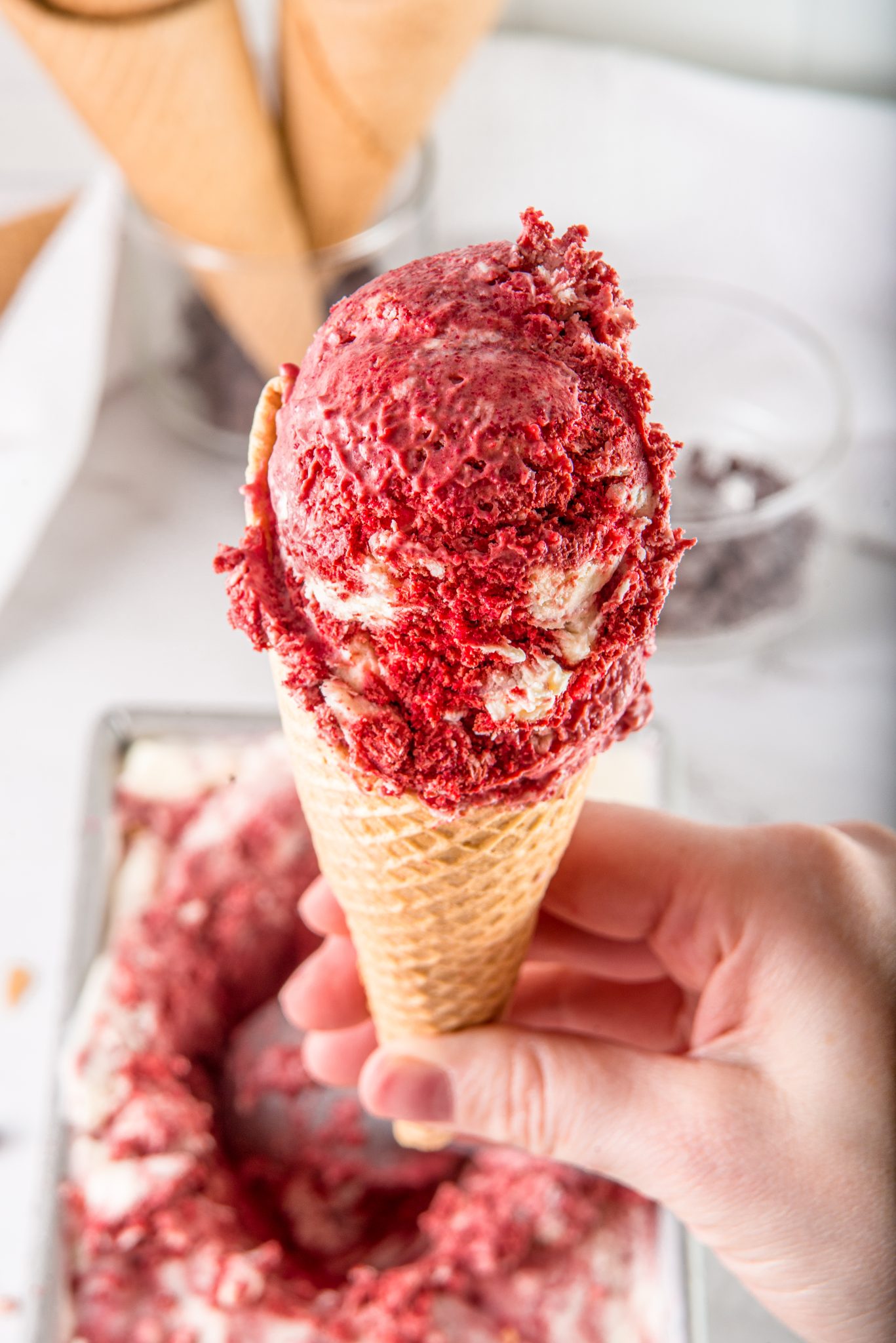 Red Velvet Ice Cream | My Nourished Home
