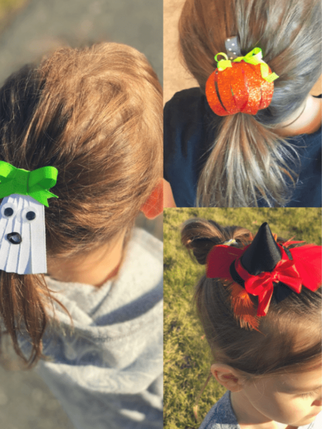 3 Adorable Halloween Hair Bows My Nourished Home